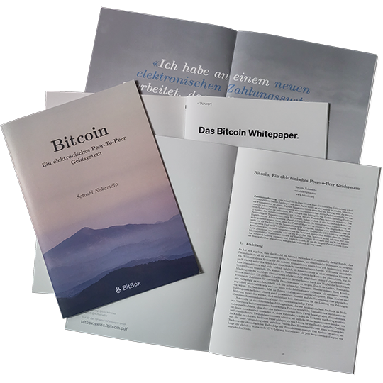 Bitcoin Whitepaper print booklet